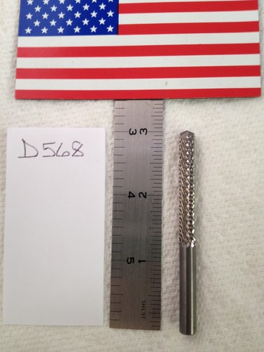 1 NEW 1/4" (.250) SHANK CARBIDE BURRS DIAMOND CUT. DRILL POINTER USA ...