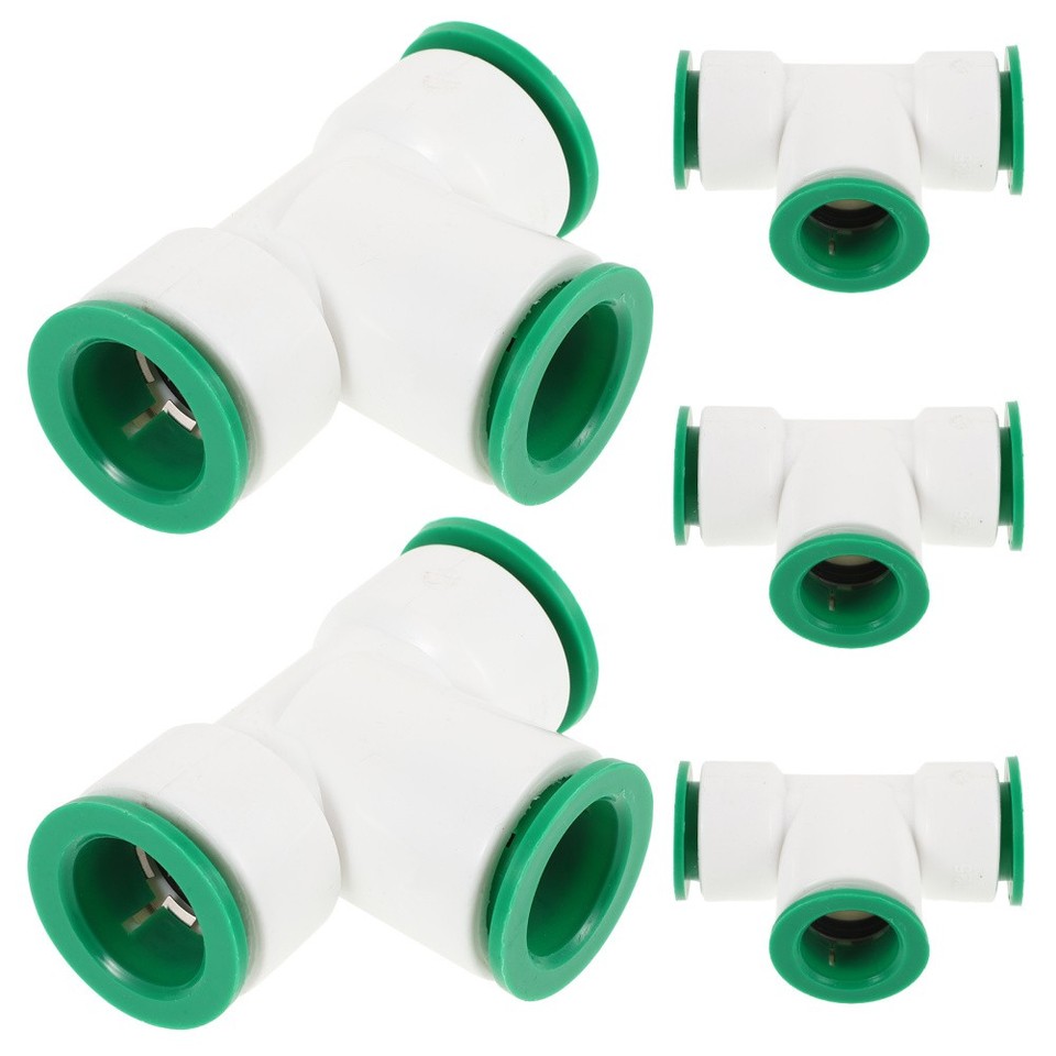 5Pcs Pipe Tee Fitting Industrial Pipe Connector Tee Pipe Connector ...