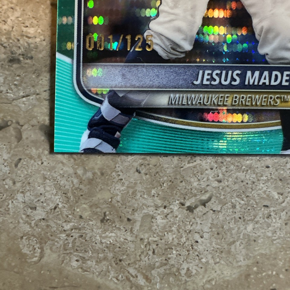 2025 Bowman Chrome Jesus Made Prospects Aqua Geometric Refractor /125 ...