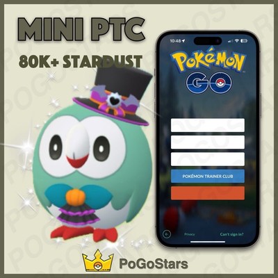 Pokémon PTC GO - Shiny Rowlet Halloween - 80K Stardust Read Description ...