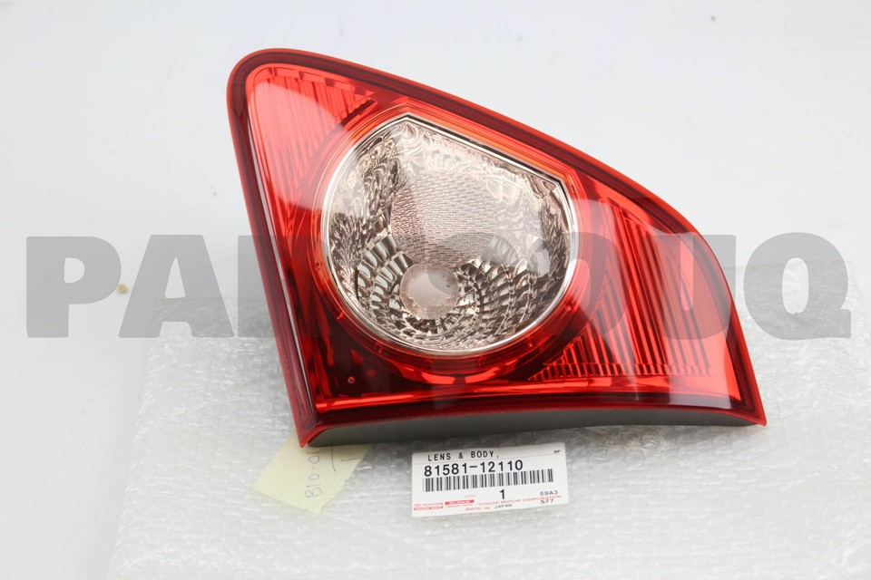 8158112110 Genuine Toyota LENS AND BODY, REAR LAMP, RH 81581-12110 | eBay