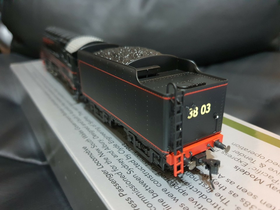 Australian Railway Models 3803 NSWGR Streamlined 38 class in black NEW ...