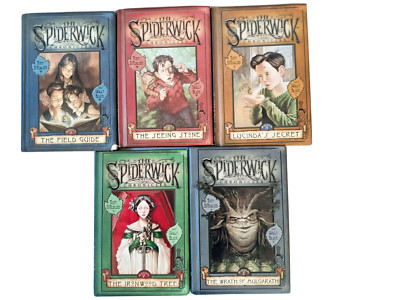 Spiderwick Chronicles Book Lot Tony DiTerlizzi 1 2 3 4 5 Hardcover Set ...