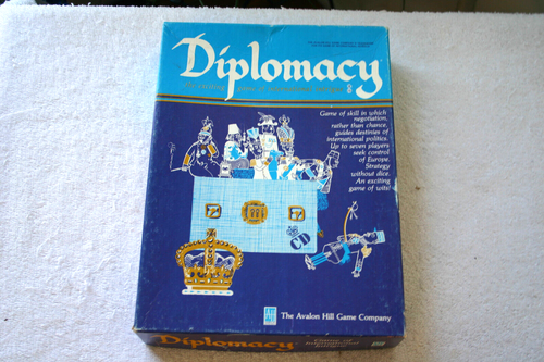 Vintage 1985 Diplomacy Avalon Hill Board Game Contents New and Unused ...