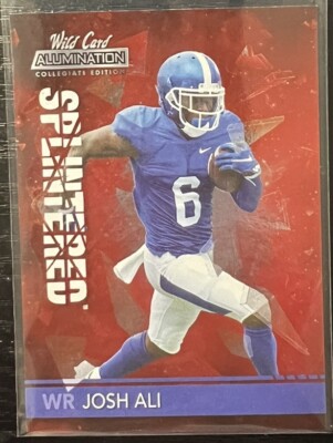 2021 Wild Card Alumination Collegiate Red Splintered Josh Ali #ANSP-18 ...