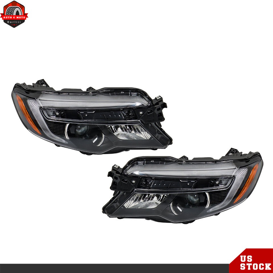 For Honda 2016-2018 Pilot Elite/2017-2020 Ridgeline Full LED Headlights ...