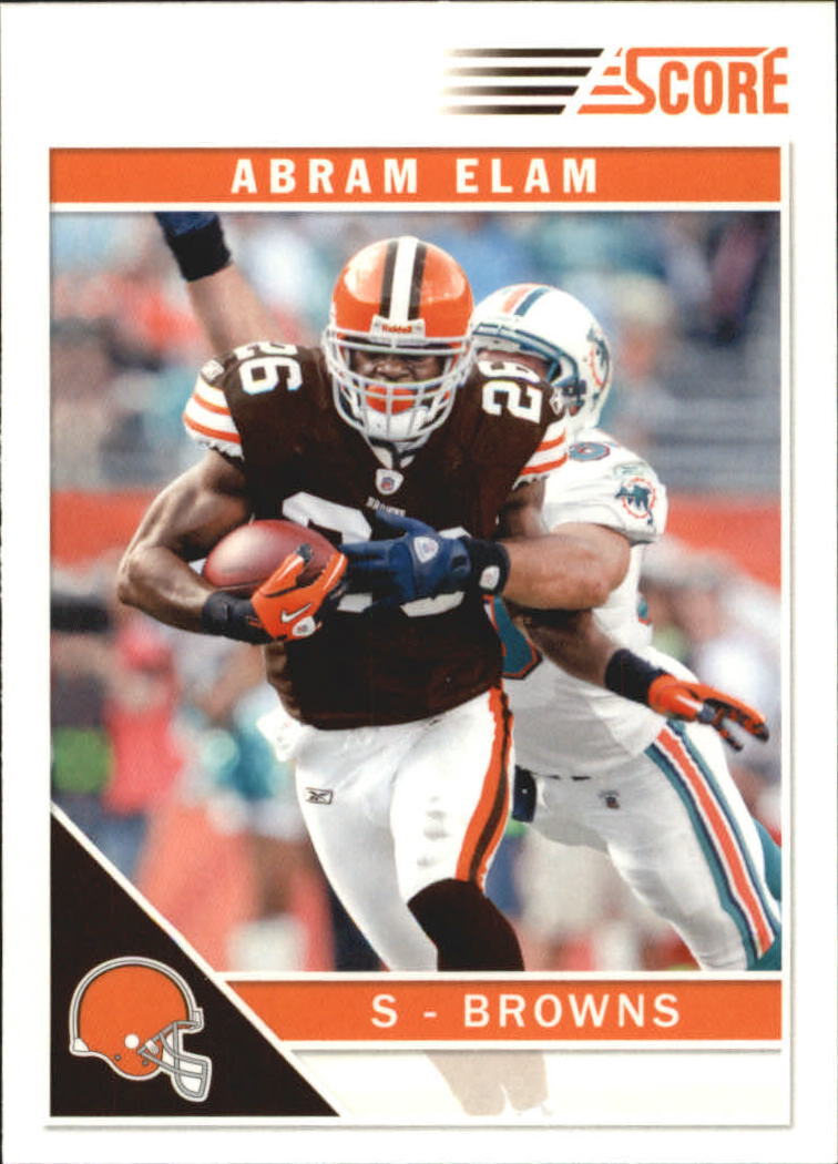 2011 Score Glossy Cleveland Browns Football Card #66 Abram Elam | eBay