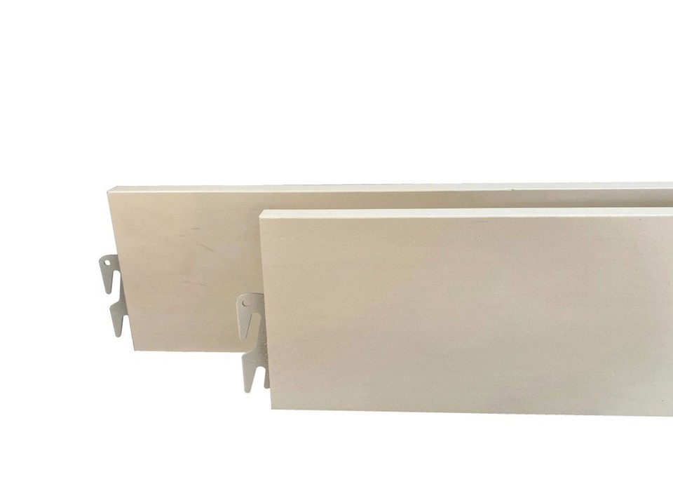 Wood Bed Rails – White Finish - Hook-on - Twin, Full, Queen, King, Cal ...