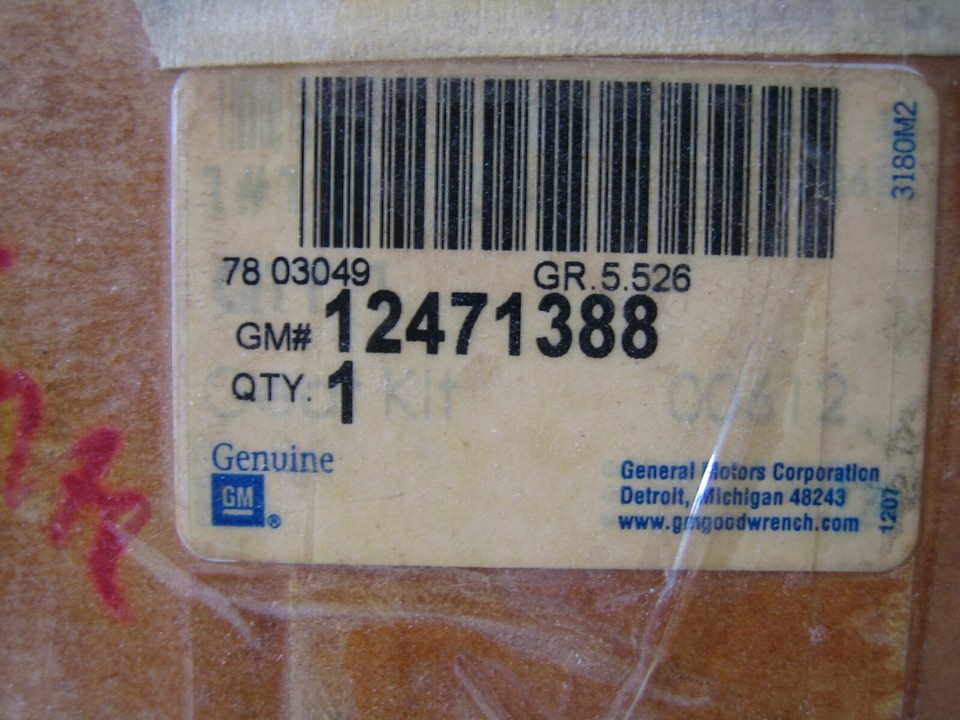 GM 14 Bolt 9.5 Posi Gov Lock OEM differential gear kit 12471388 G80 33 ...