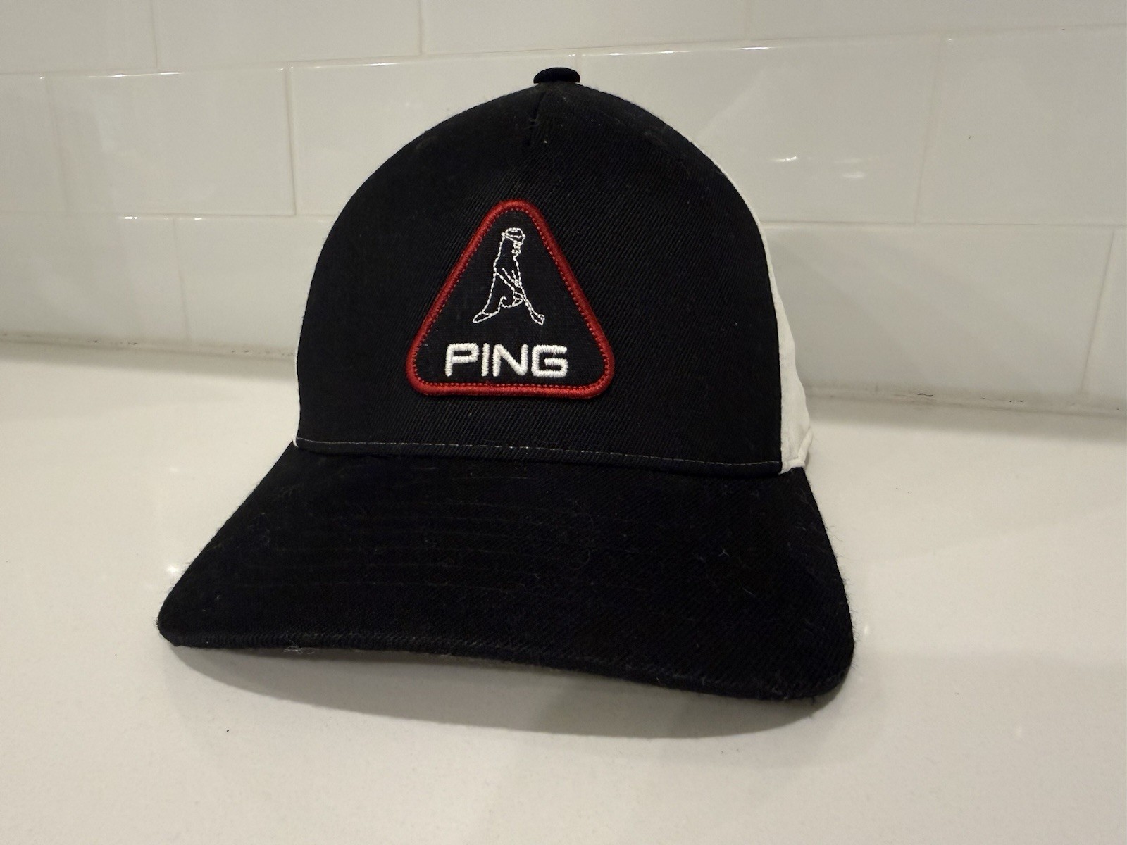 Ping Mr Ping Pingman Patch Flexfit Tech 110 Golf Hat SnapBack Black ...