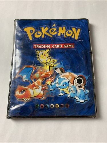 Pokemon Wizards of the Coast 1999 Trading Card Game Base Set Binder ...