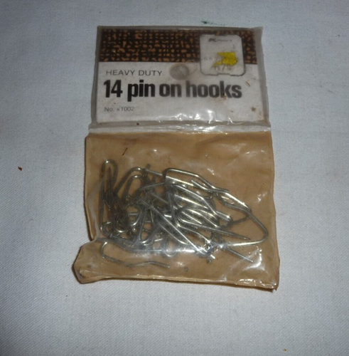Kmart Pin-On Heavy Duty Hooks Pack of 14 Count 1.25" NOS | eBay