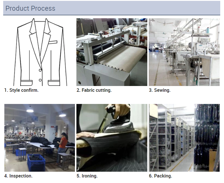 Gray Pinstripe Groom Mens Suits Double Breasted Business Formal Prom ...