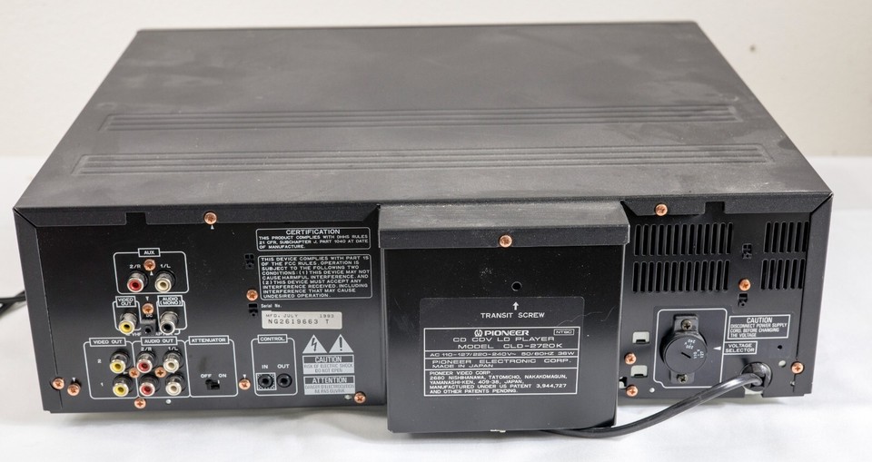 Pioneer CLD-2720K LD/CD/CD+G VCD Karaoke Laser Disc Player Tested Made ...