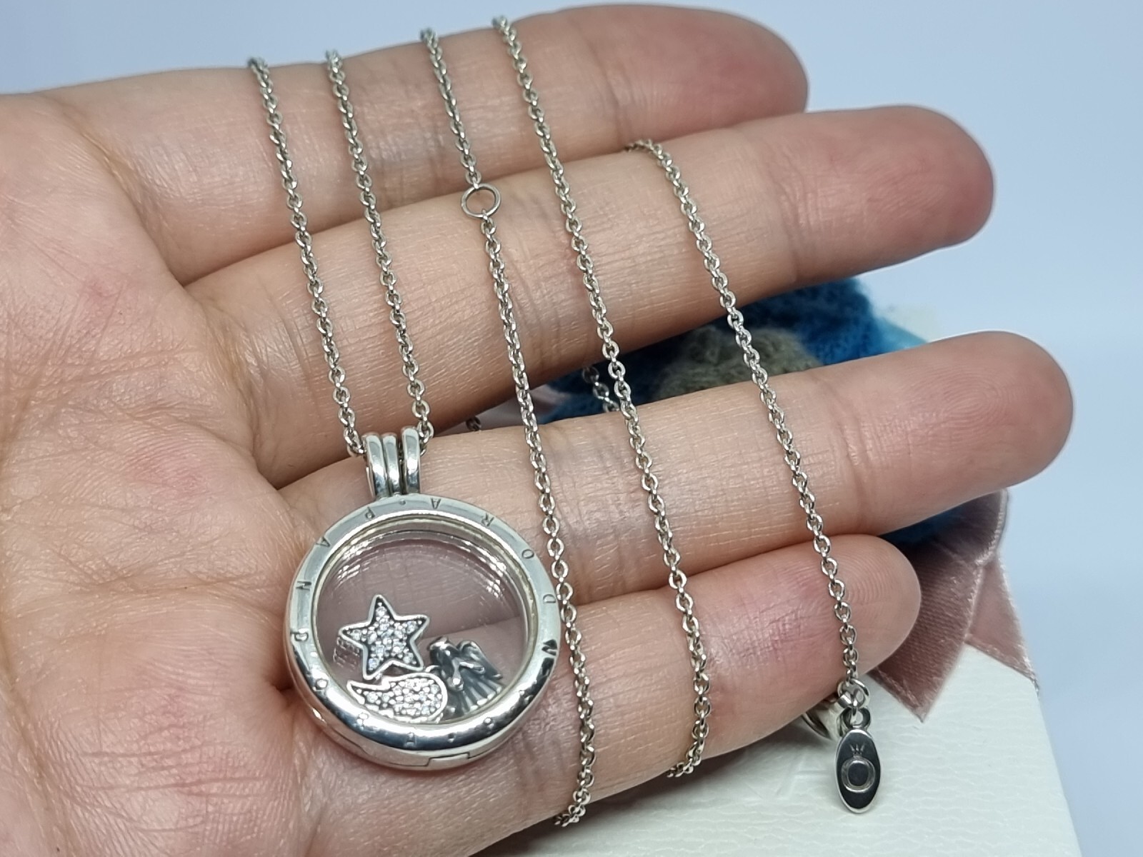 Genuine Pandora Medium Floating Locket Necklace 60cm… - Gem