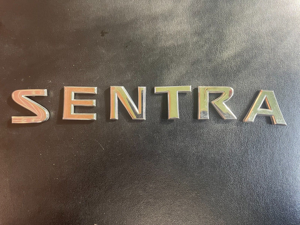 2004-2012 Nissan Sentra Emblem Logo Letters Badge Trunk Rear Chrome OEM ...