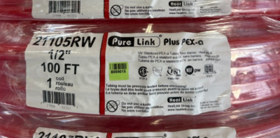 1/2" RED PEX-A PEX pipe Plus UV Stabilized PEX-A (2 ROLLS) - 200 Feet ...