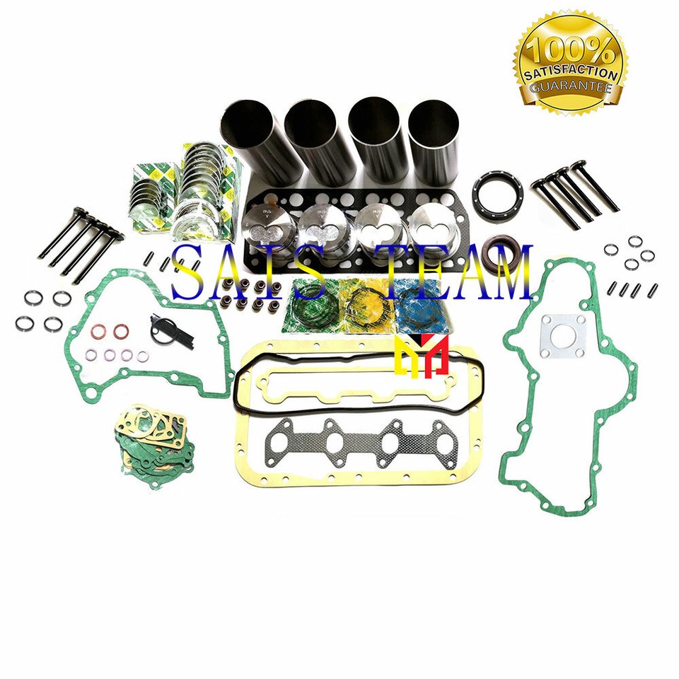 Engine Overhaul Rebuild kit Head Gasket Beraring Fits Kobelco SK045 ...
