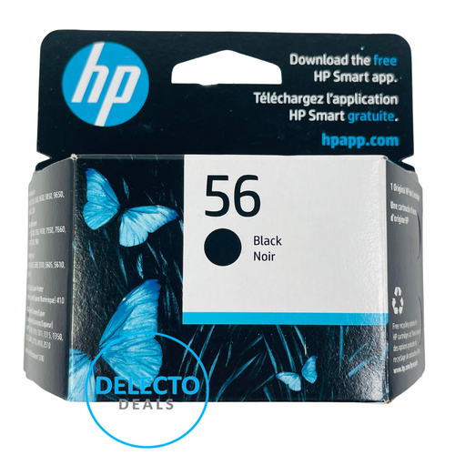 GENUINE HP 56 Black Ink Cartridge C6656AN#140 NEW SEALED BOX 5/2025 | eBay
