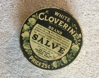 Vintage Cloverine Salve Advertising Tin -empty | eBay