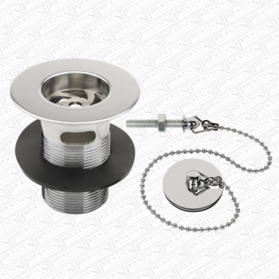 Belfast Sink Waste SLOTTED for Overflow for Ceramic Sink with 50mm Hole ...