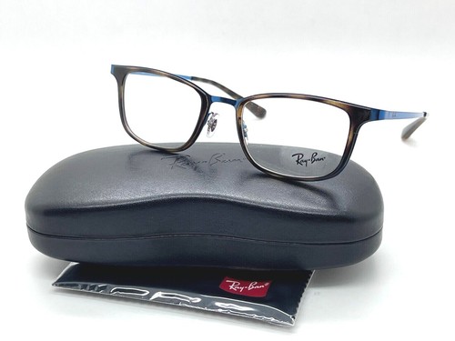 NEW Ray Ban RB 6373M 2924 TORTOISE/BLUE 52-20-145MM EYEGLASSES SMALL ...