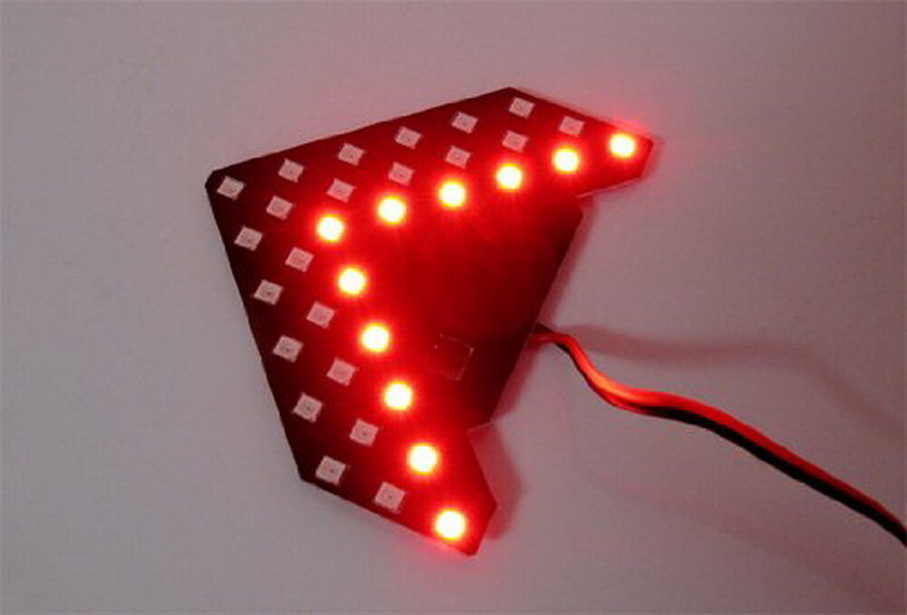 2 Super Red 33-SMD Sequential LED Arrows for Car Side Mirror Turn ...