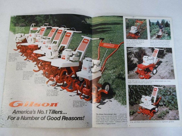 Gilson Models 51074 51005 51004 51025 51023 Heavyweight Rotary Tillers ...