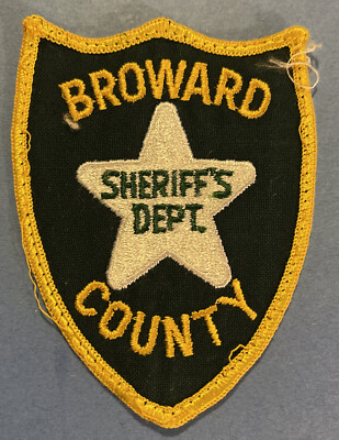 FLORIDA, BROWARD COUNTY SHERIFF'S OFFICE PATCH 3" | eBay