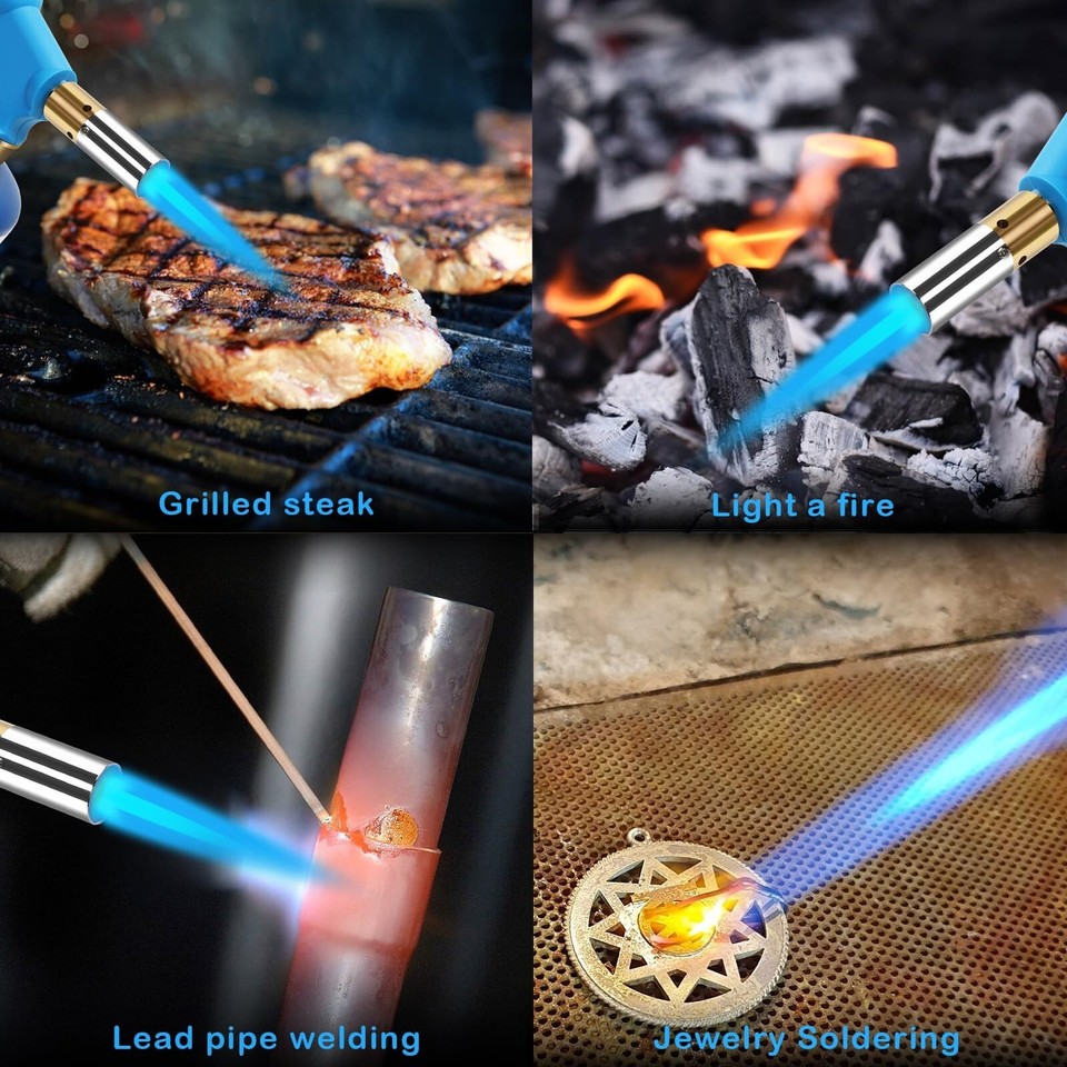 BLUEFIRE Handy Cyclone Propane Torch Head Trigger Start Turbo Swirl ...