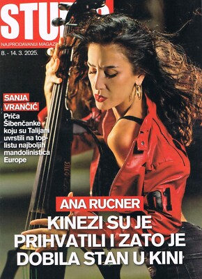 STUDIO #1038 March 2025 CROATIAN TV PROGRAM MAGAZINE cover ANA RUCNER ...