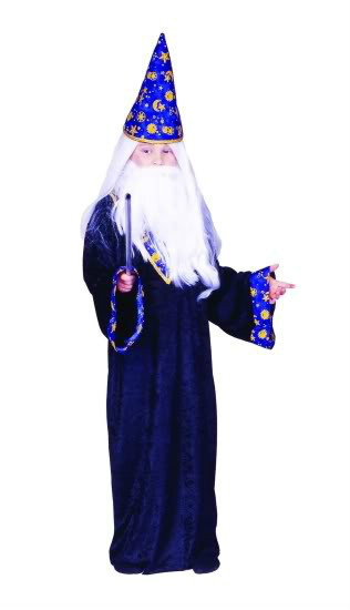 MERLIN THE MAGICIAN WIZARD ROBE CHILD RENAISSANCE MEDIEVAL MAGE COSTUME ...
