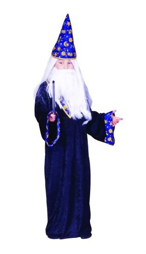 MERLIN THE MAGICIAN WIZARD ROBE CHILD RENAISSANCE MEDIEVAL MAGE COSTUME ...