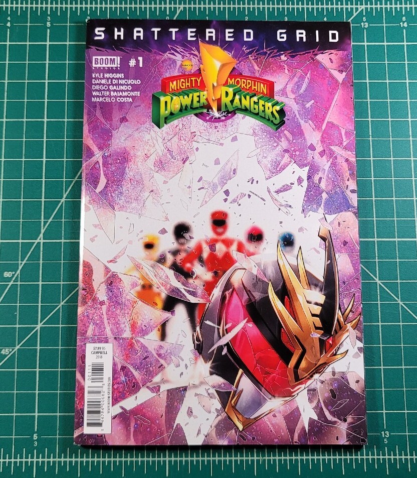 Mighty Morphin Power Rangers Shattered Grid #1 (2019) NM Parrot Higgins ...