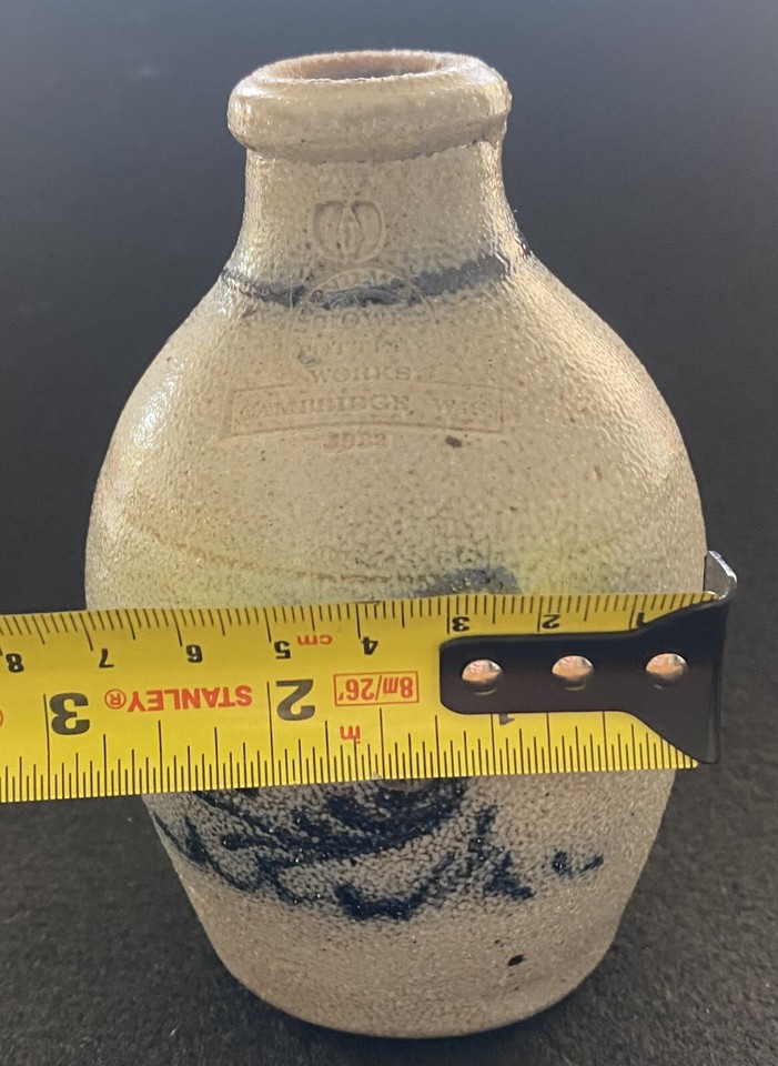 Rowe Pottery Works Vintage Bunny 1982 Jug Vase Salt Glazed | eBay