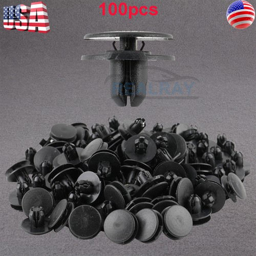 100Pcs Fender Push Type Retainer Clips Fit for Honda Acura 91501-TR0 ...