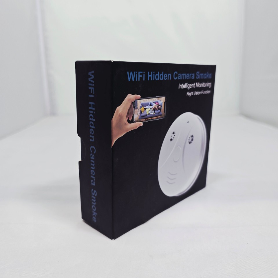 WiFi Camera Disguised as a Smoke Detector Night Vision 1080p ...