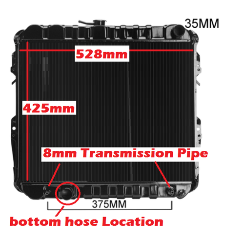 Radiator For Toyota Hilux 88-97 4Cly Auto 22R RN85 RN90 RN105 RN110 ...