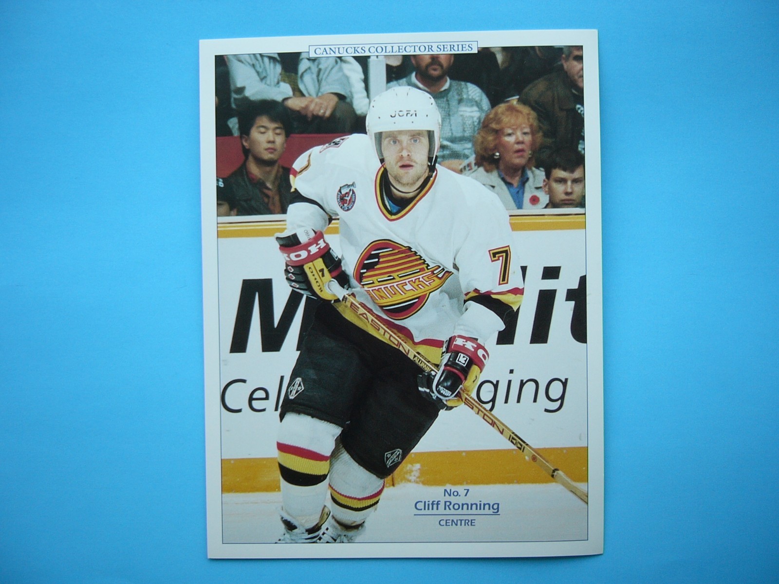 1993/94 VANCOUVER CANUCKS COLLECTORS SERIES NHL HOCKEY PHOTO CLIFF ...