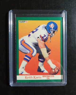 1991 NFL 🏈 FLEER KEITH KARTZ No.49 DENVER BRONCOS OL . | eBay Australia