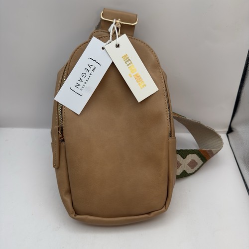 Metro Muse USA Single Strap Backpack Fashion Vegan Bag Tan Biege New ...