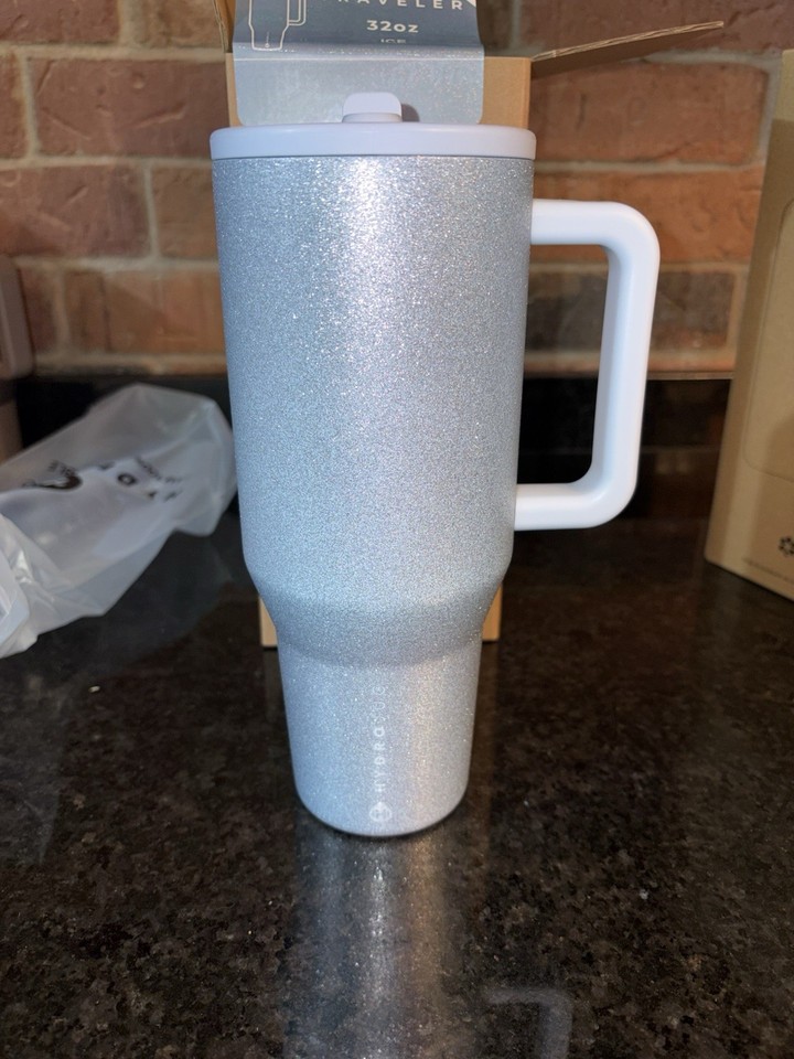 HydroJug Traveler 32oz Ice Insulated Glitter Tumbler | eBay