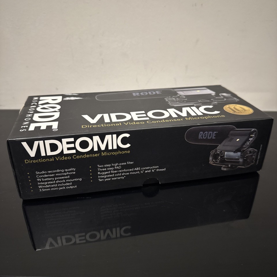 Rode Videomic Condenser Microphone N3594 & Rode and Dead Cat Windshield ...