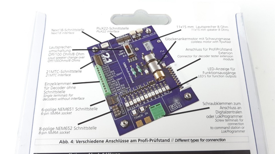 ESU #53900 DCC DIGITAL DECODER TESTER SEALED PACK AS NEW N/OO/HO SCALE ...