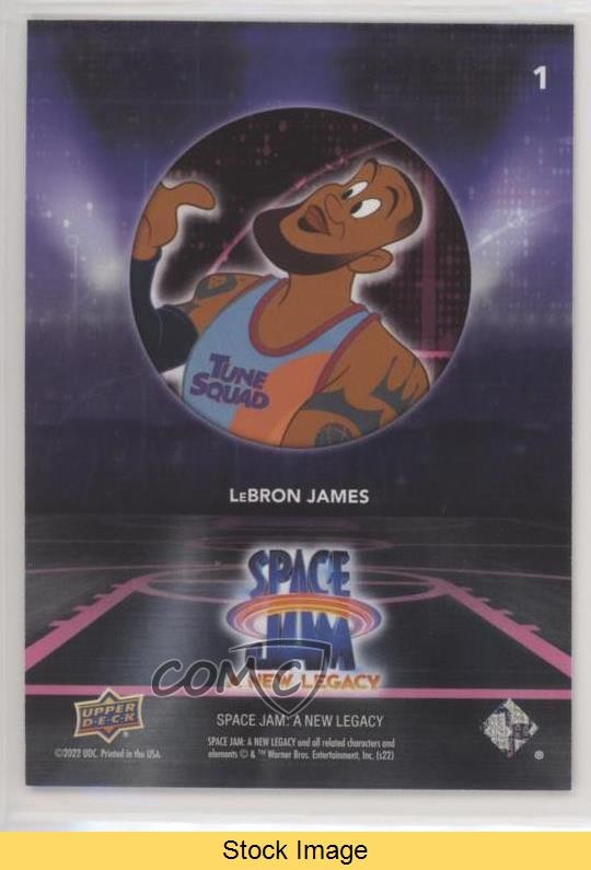 2021 Upper Deck Space Jam A New Legacy Orange Neon LeBron James Cartoon ...