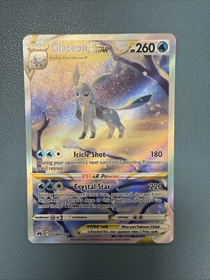 Glaceon V Star GG40/GG70 - Ultra Rare Crown Zenith Gallery Pokemon TCG ...