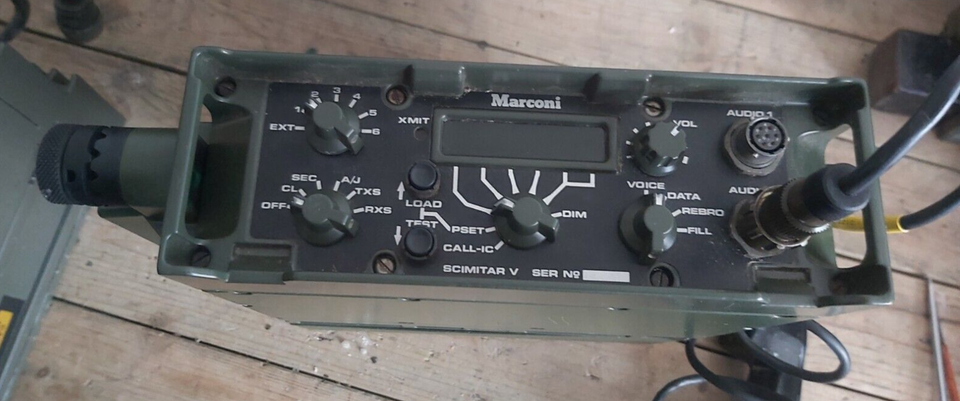 Army Military Marconi Scimitar V FM VHF Manpack Radio | eBay