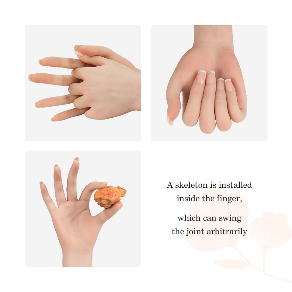 Silicone Female Hand Model Fake Hand Mannequin Display Jewelry Model ...