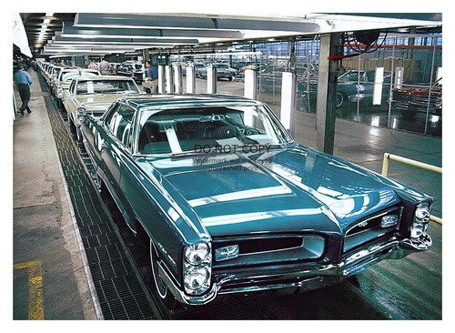 1966 PONTIAC CAR FACTORY ASSEMBLY LINE 5X7 GLOSSY PHOTO | eBay