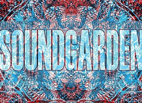 Soundgarden Toronto January 26 2013 @ Sound Academy Jared Connor Poster ...